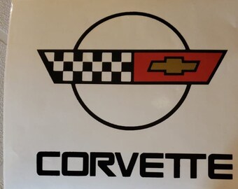 Corvette Wall Decal - Etsy