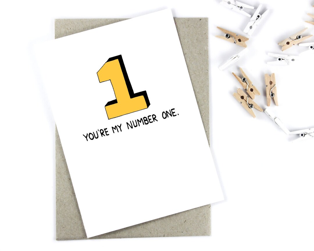 You're My Number One Romantic Friendship Love - Etsy