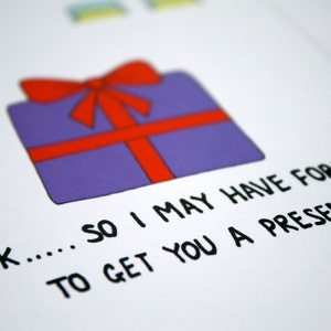 Funny Birthday Card Forgotten Birthday Present - Etsy