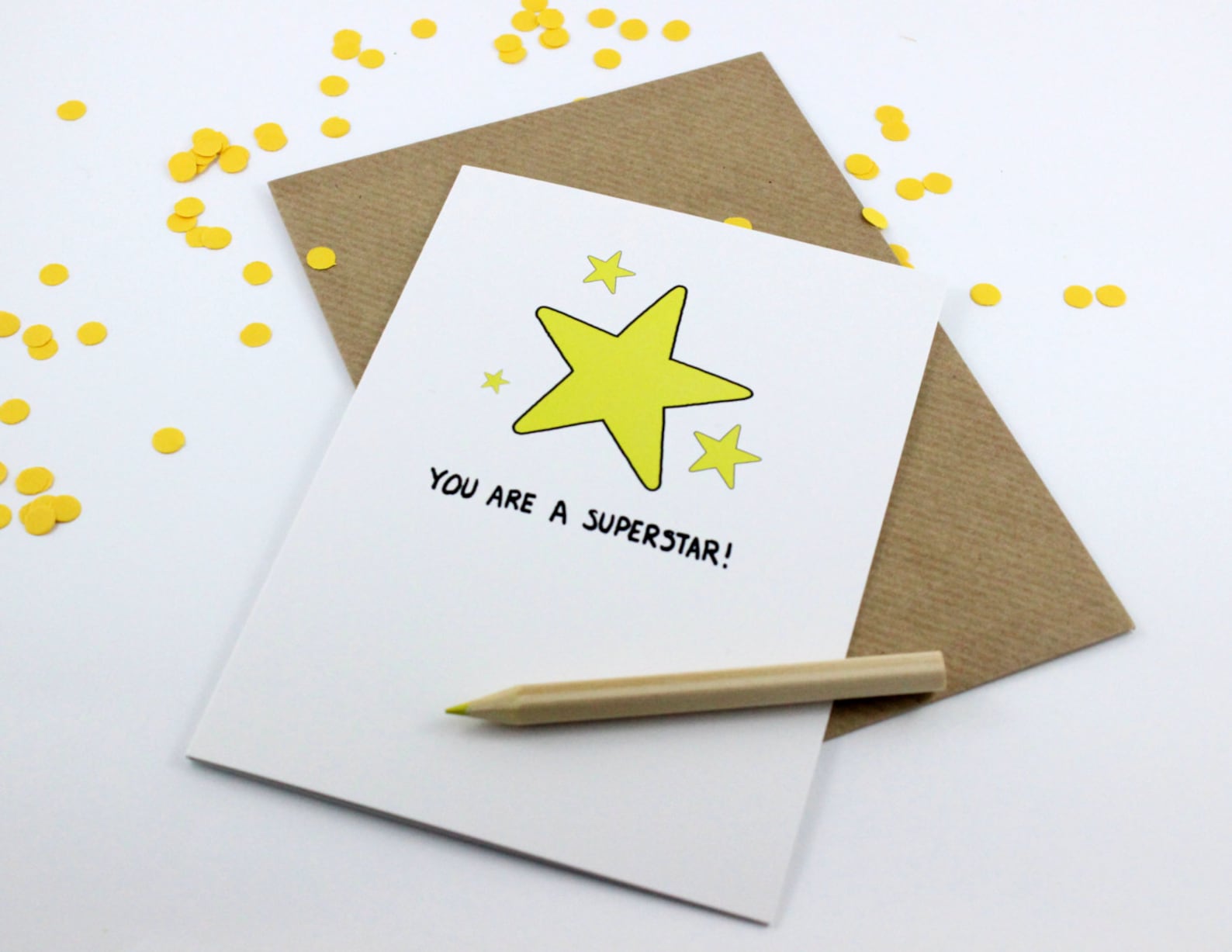You Are A Superstar Thank You Card - Etsy