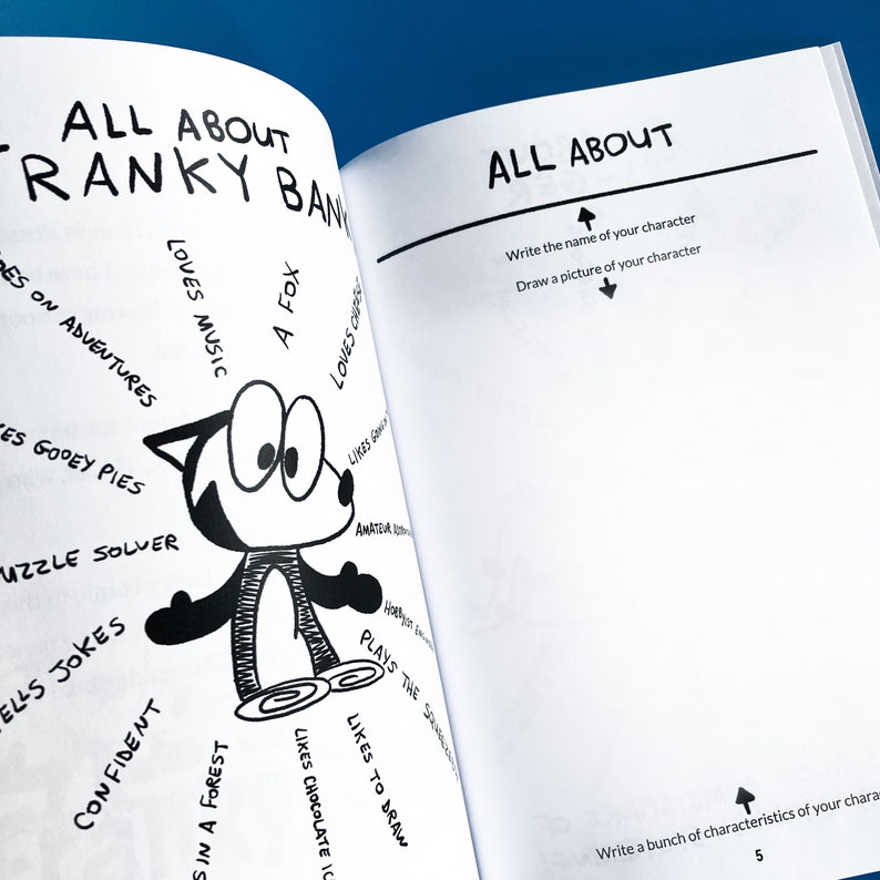 Fill-in-the-panels Franky Banky Comic Book (3-pack) - Etsy