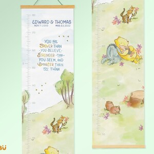 Custom Classic Winnie the Pooh Quote Height Chart | Growth Chart ...