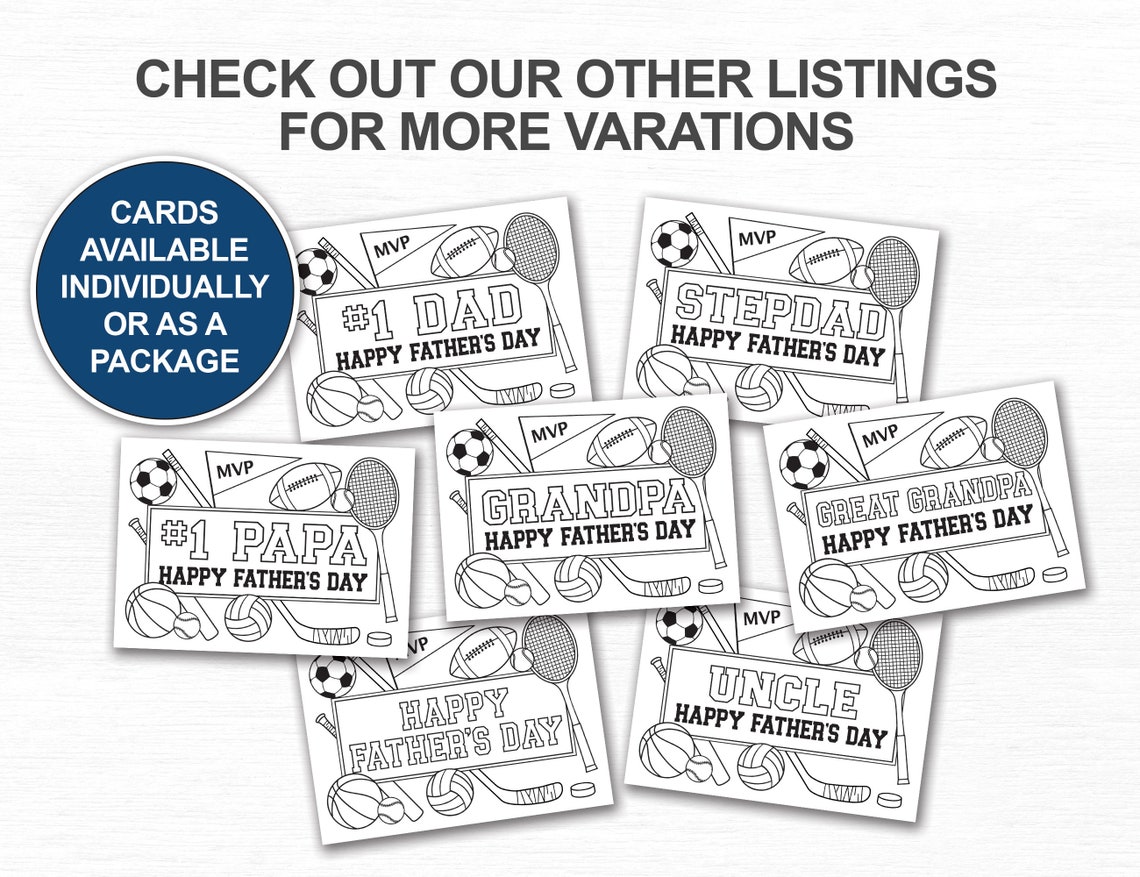 DIY Fathers Day Coloring Page Card Craft From Kids, DIY Foldable ...