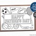 DIY Fathers Day Coloring Page Card Craft From Kids, DIY Foldable ...