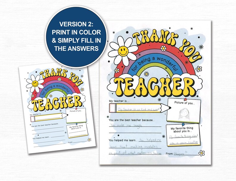 Teacher Appreciation Week Printable, Teacher Survey, Teacher Coloring ...