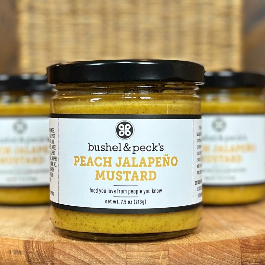 Peach Jalapeño Mustard - Three Jars - Etsy