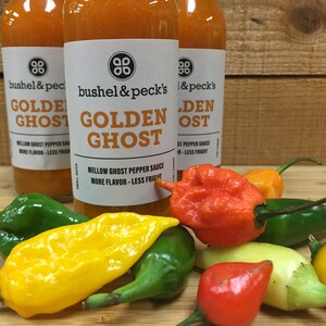 B&p's Golden Ghost Pepper Hot Sauce - Small Batch Handmade - Three ...