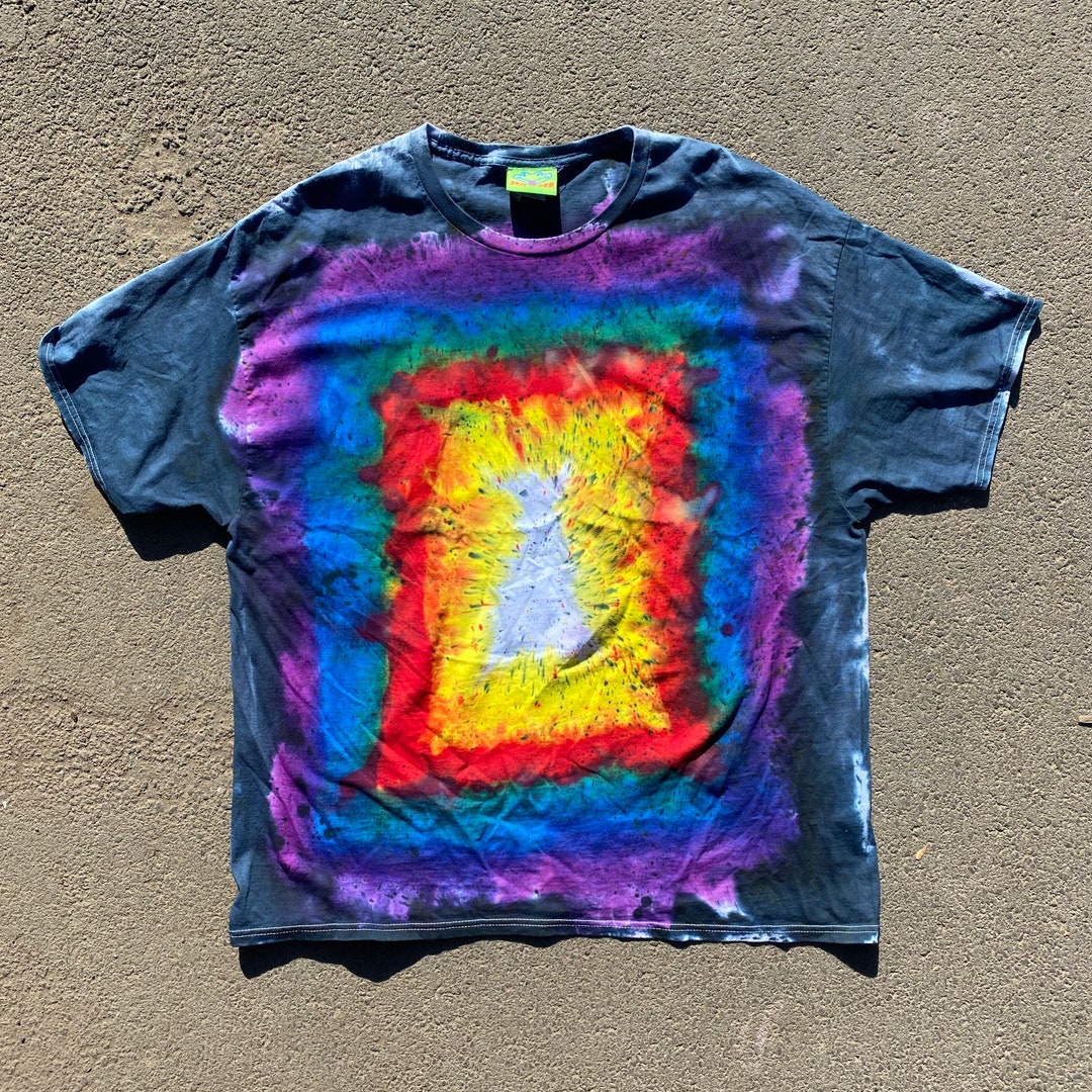 Rainbow Dye T-shirt Daniel Zender Hand Dyed Unique Shirt - Etsy