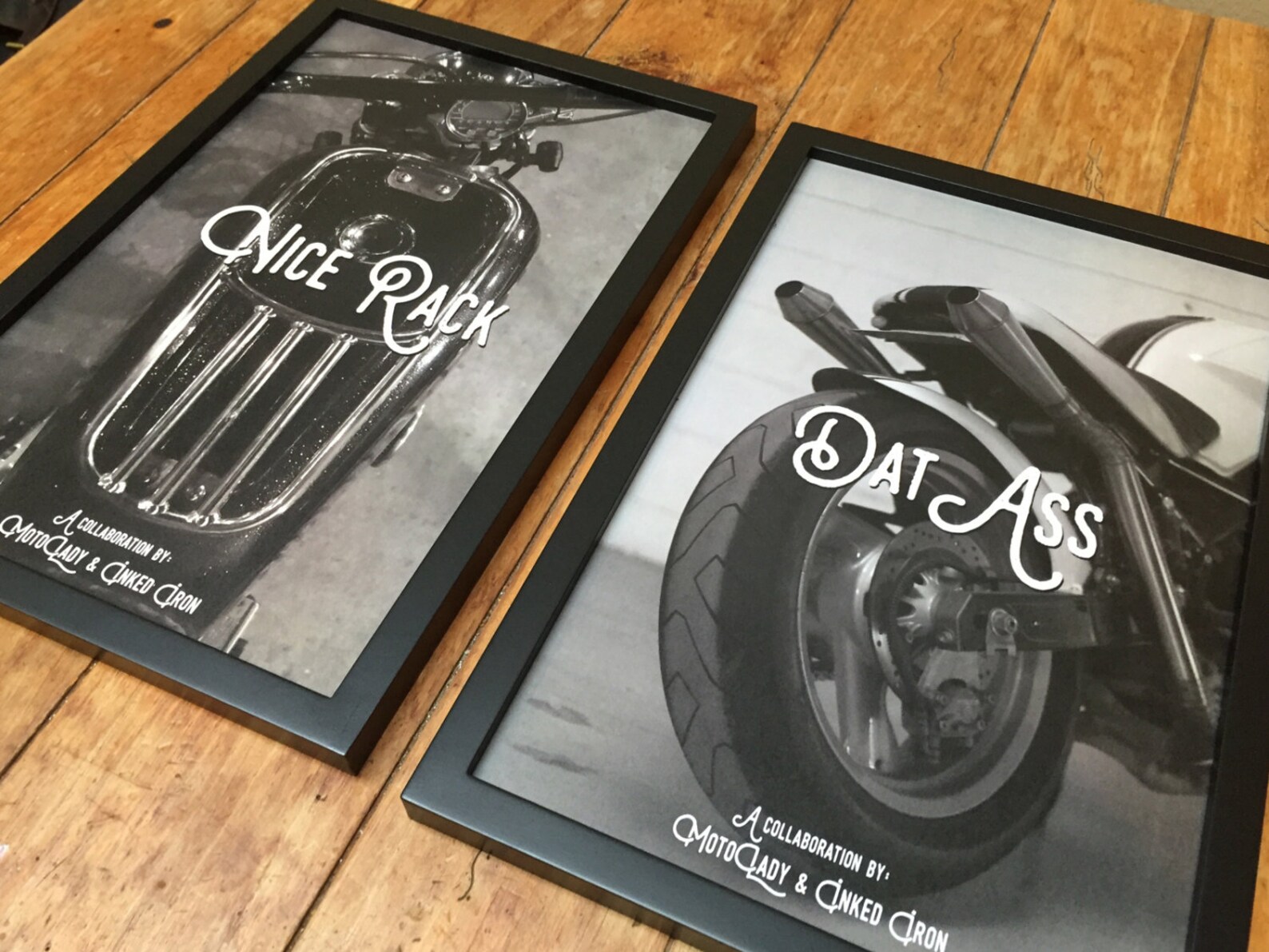 Motolady + Inked Iron "nice Rack" Print - Etsy