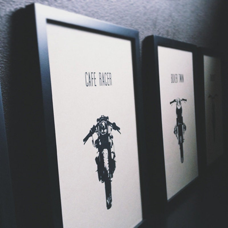 Motorcycle Print - Etsy