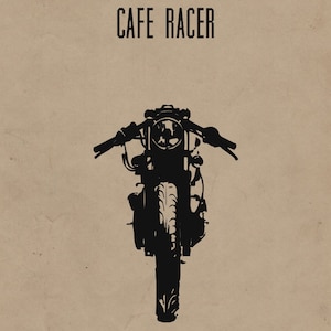 Cafe Racer Motorcycle Print - Etsy