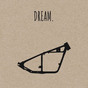 Dream. - Motorcycle Print - Etsy