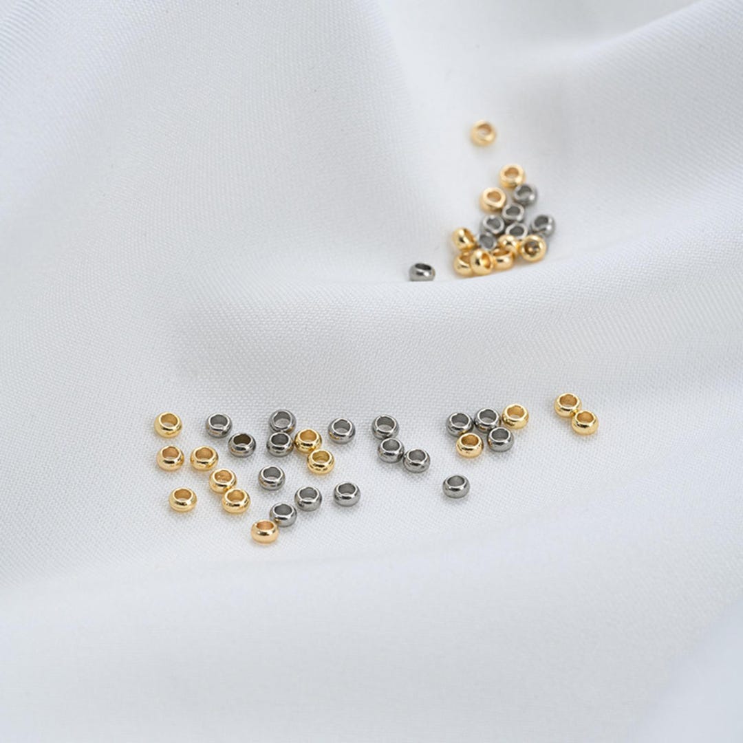 Stainless Steel Positioning Beads Spacer Bead With Loop Stopper Beads ...