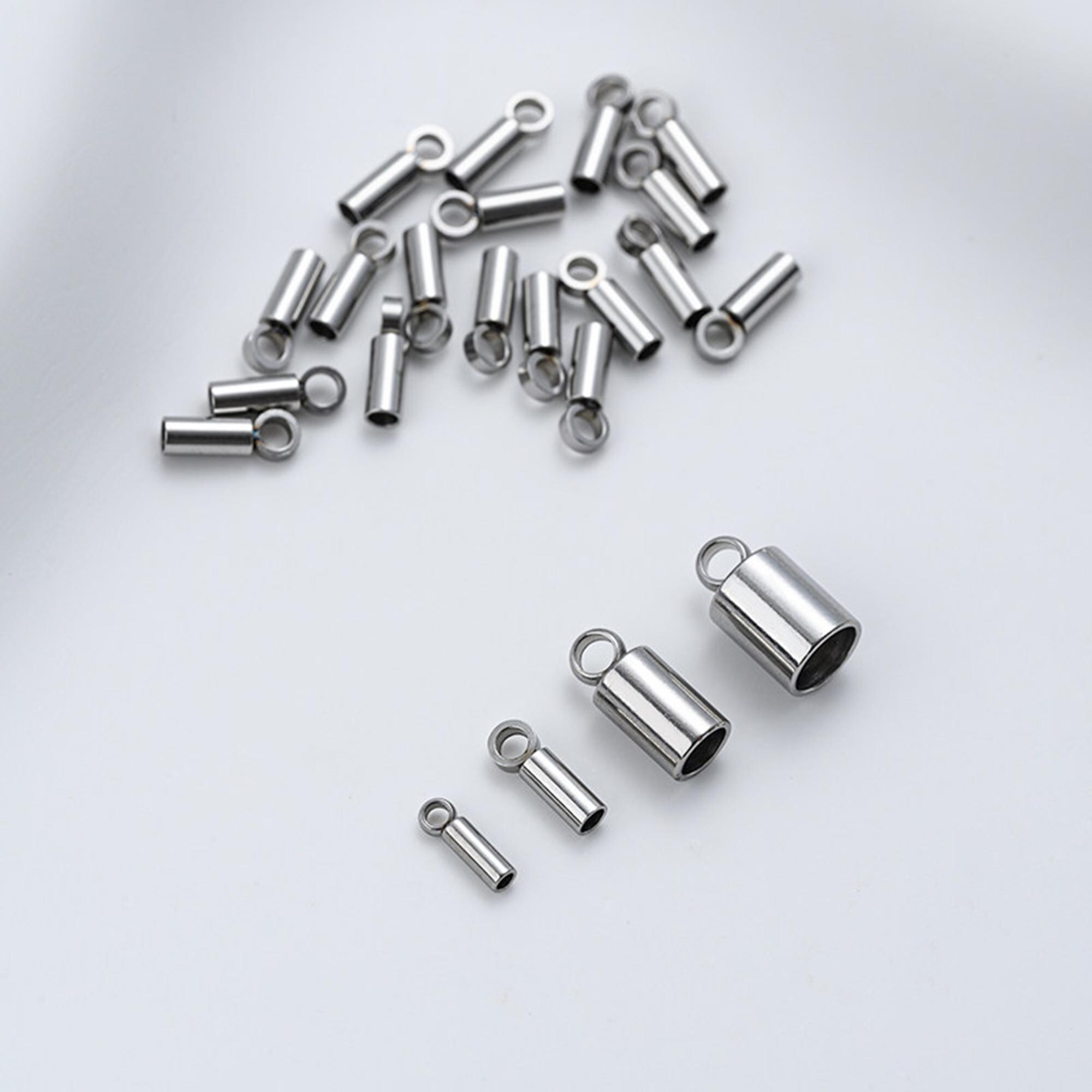 Stainless Steel Leather Cord Clasp,rope Clasp, 14kt Gold Rope Clasp ...