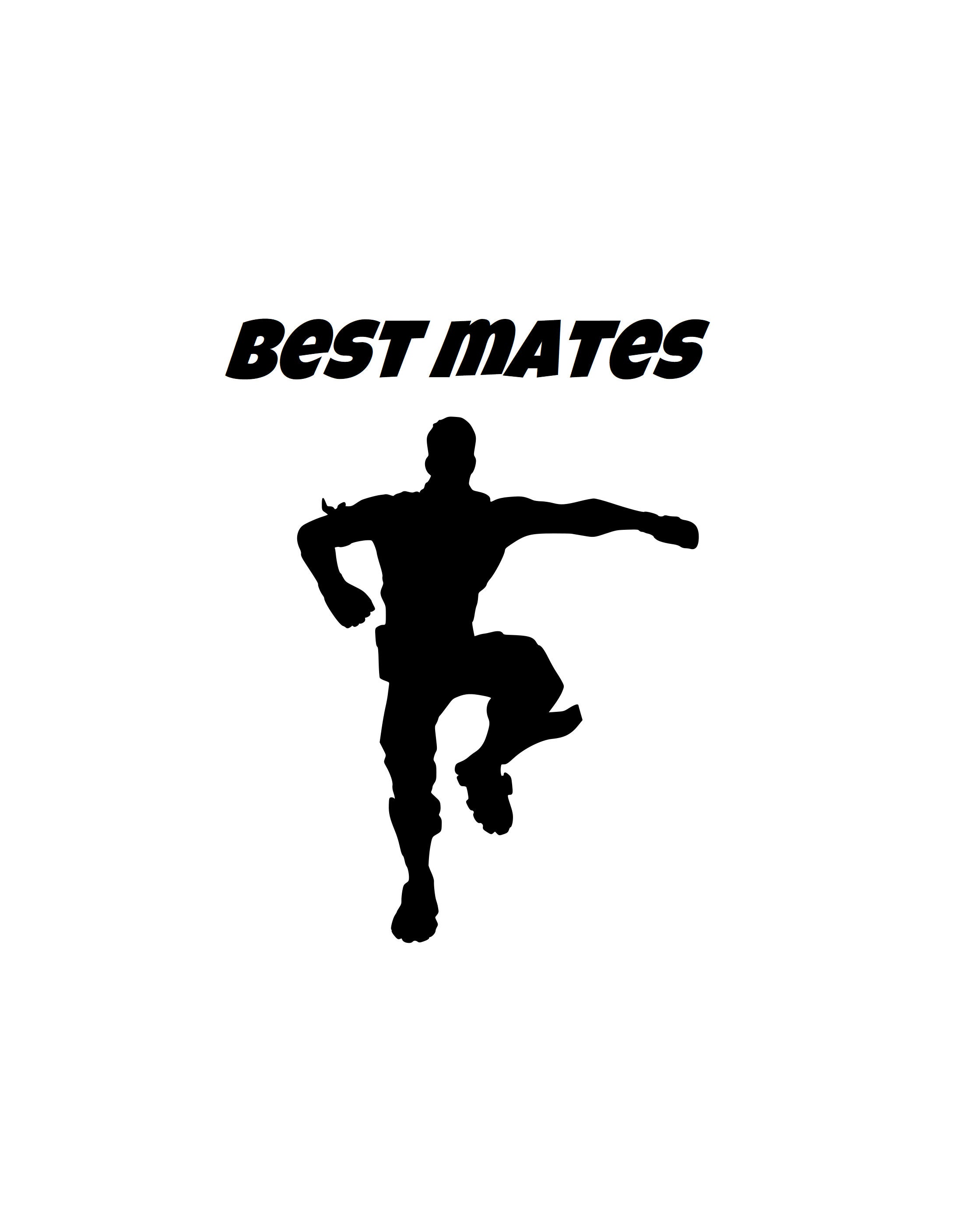 Fortnite Emote Best Mates Svg Dxf Png Files Etsy