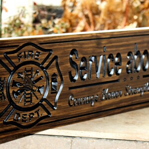 Firefighter Sign-fire Station Sign-fire Department Sign-custom | Etsy