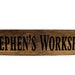 SHOP Sign Rustic Workshop Sign Personalized Wooden Shop - Etsy