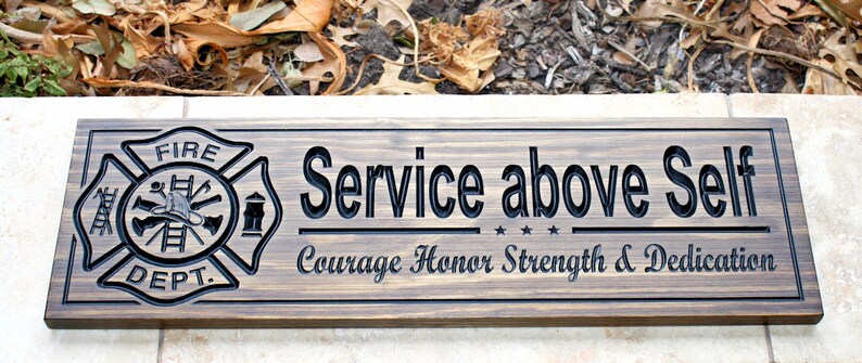 Firefighter Sign-fire Station Sign-fire Department Sign-custom | Etsy