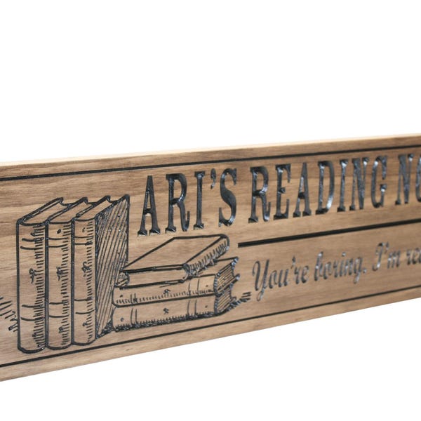 Library Sign - Etsy