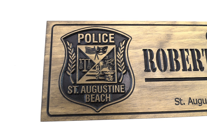 Police Department Wooden Sign-retirement Plaque-police Retirement ...