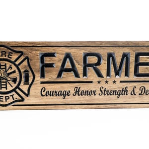 Firefighter Sign-fire Station Sign-fire Department Sign-custom Sign ...