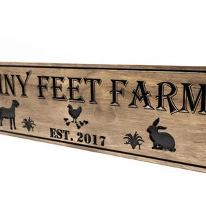 Custom Farm Sign - Address Sign - Farm Animals (CWD-659) - Etsy