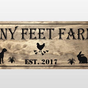 Custom Farm Sign - Address Sign - Farm Animals (CWD-659) - Etsy