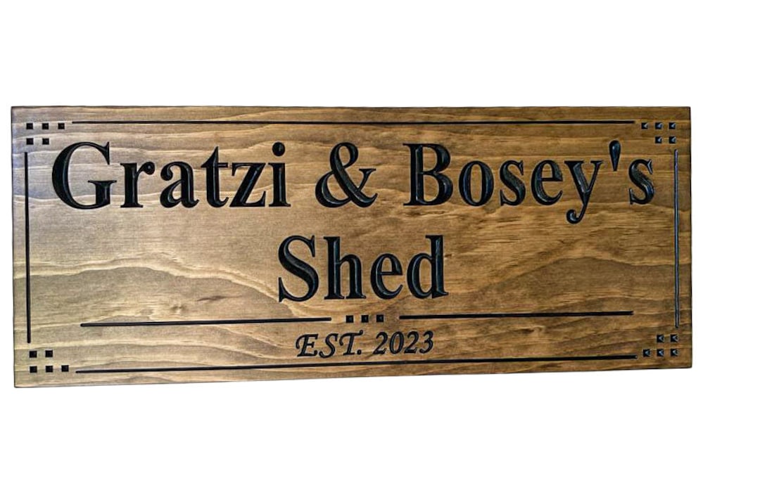 Shed Sign - Garage Sign - Custom Wood Sign - Garden Sign (CWD-47) - Etsy
