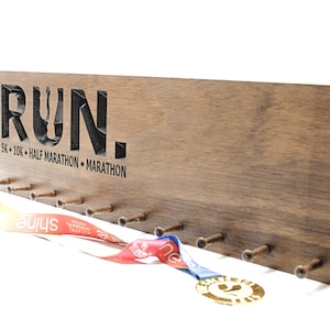 Medal Display - Running Medal Holder - Marathon - Ribbon Display (CWD ...