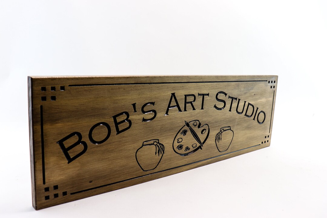 Art Studio Sign - Art Gallery Sign - Craft Room Sign (CWD-198) - Etsy