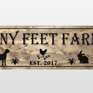 Custom Farm Sign - Address Sign - Farm Animals (CWD-659) - Etsy