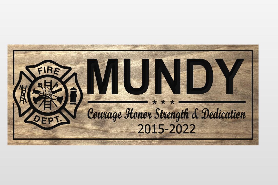 Firefighter Sign-fire Station Sign-fire Department Sign-custom Sign ...
