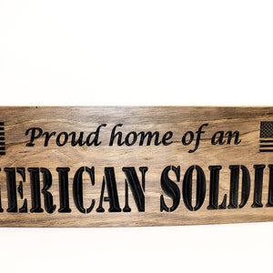 Military Family Sign - Porch Sign - Welcome Home Sign (CWD-720) - Etsy