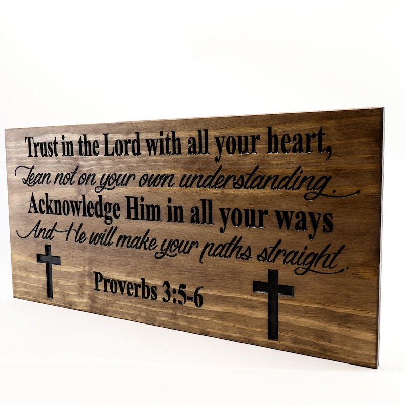 Wooden Bible Verse Sign - Etsy