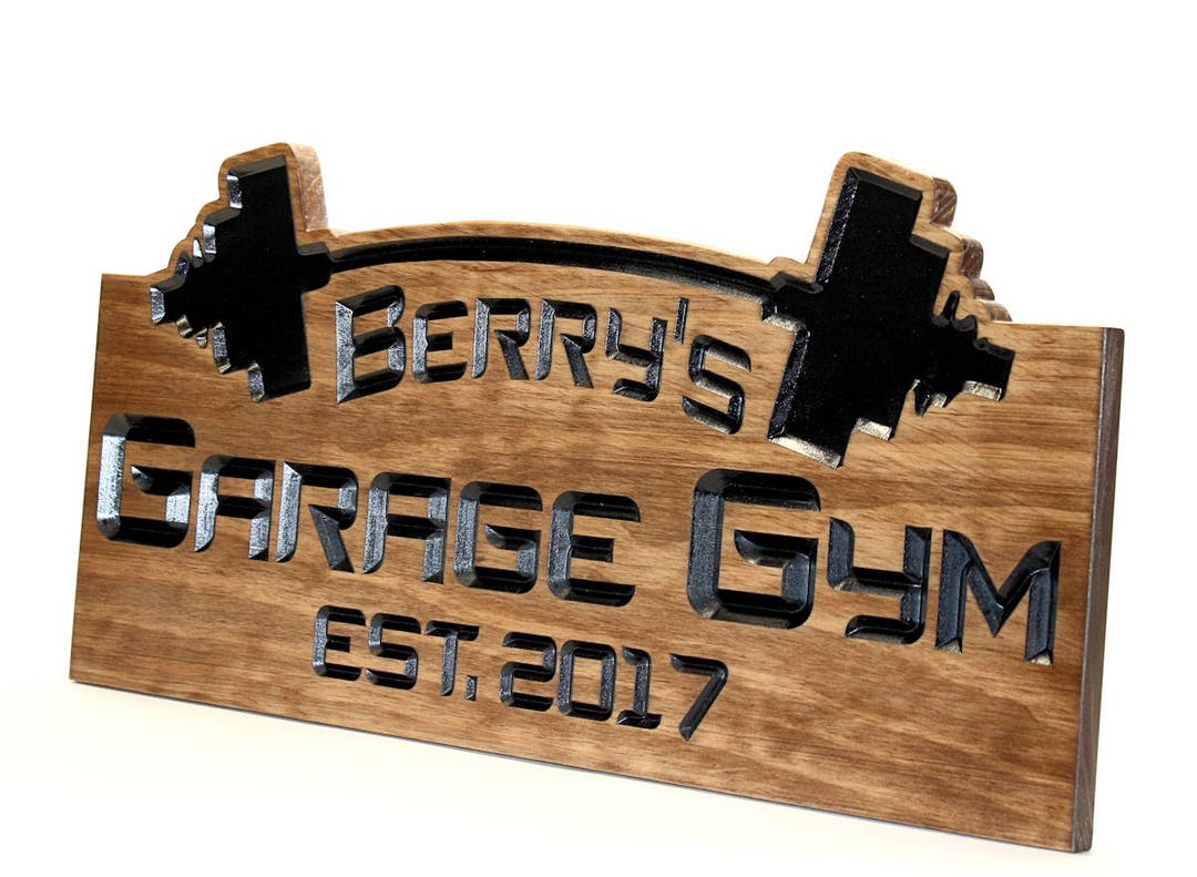 GYM Sign-family Sign-home Gym-garage Gym-custom Sign-personalized Wood ...