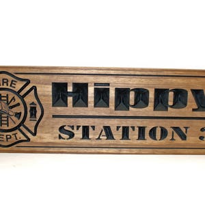 Firefighter Sign-Fire Station sign-Fire Department Sign-Custom | Etsy