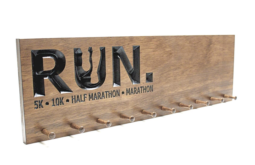 Medal Display - Running Medal Holder - Marathon - Ribbon Display (CWD ...