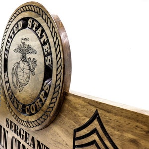 Military Plaque - Retirement Gift - Custom Wood Sign (CWD-745) - Etsy