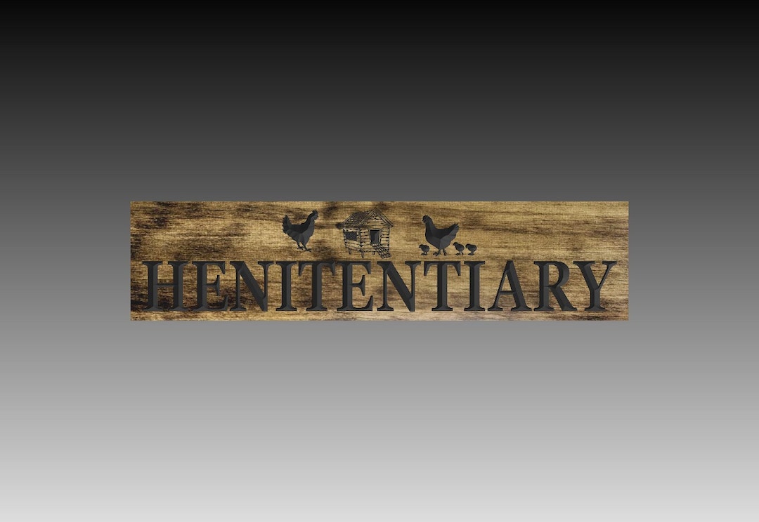 Henitentiary Sign, Chicken Coop Signs, Chickens, Backyard Chicken Coop ...