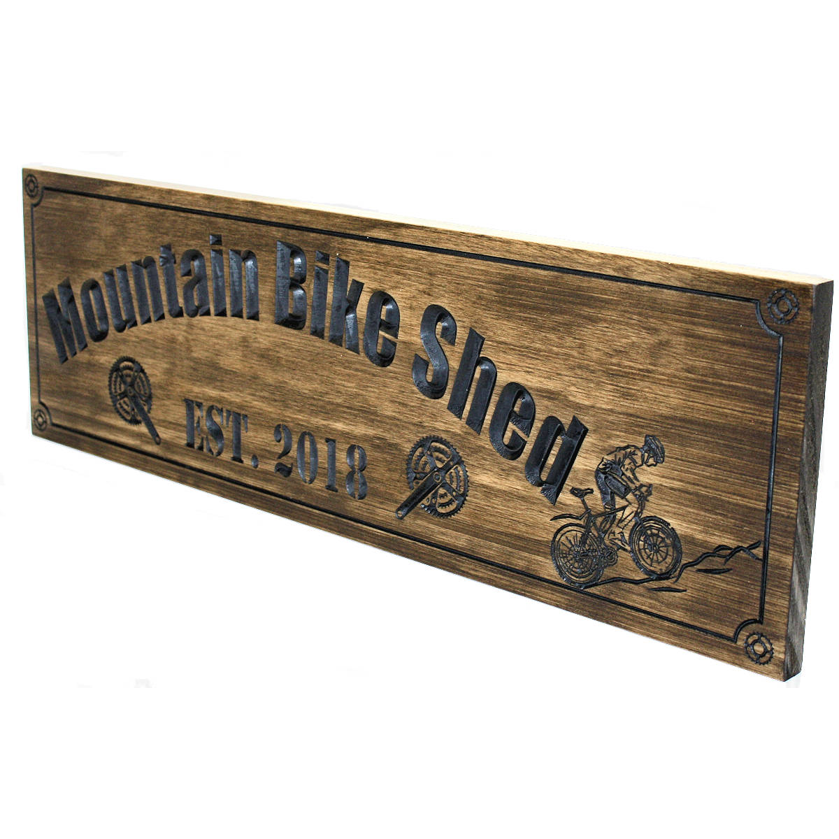 Mountain Bike Sign - Workshop Sign - BMX Rider Gift - Custom Wood Sign ...