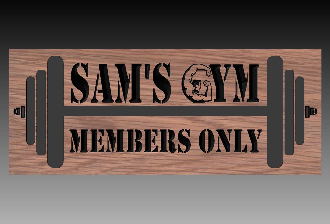 GYM Sign-motivational Gym Sign-personalized Gym Sign-garage - Etsy