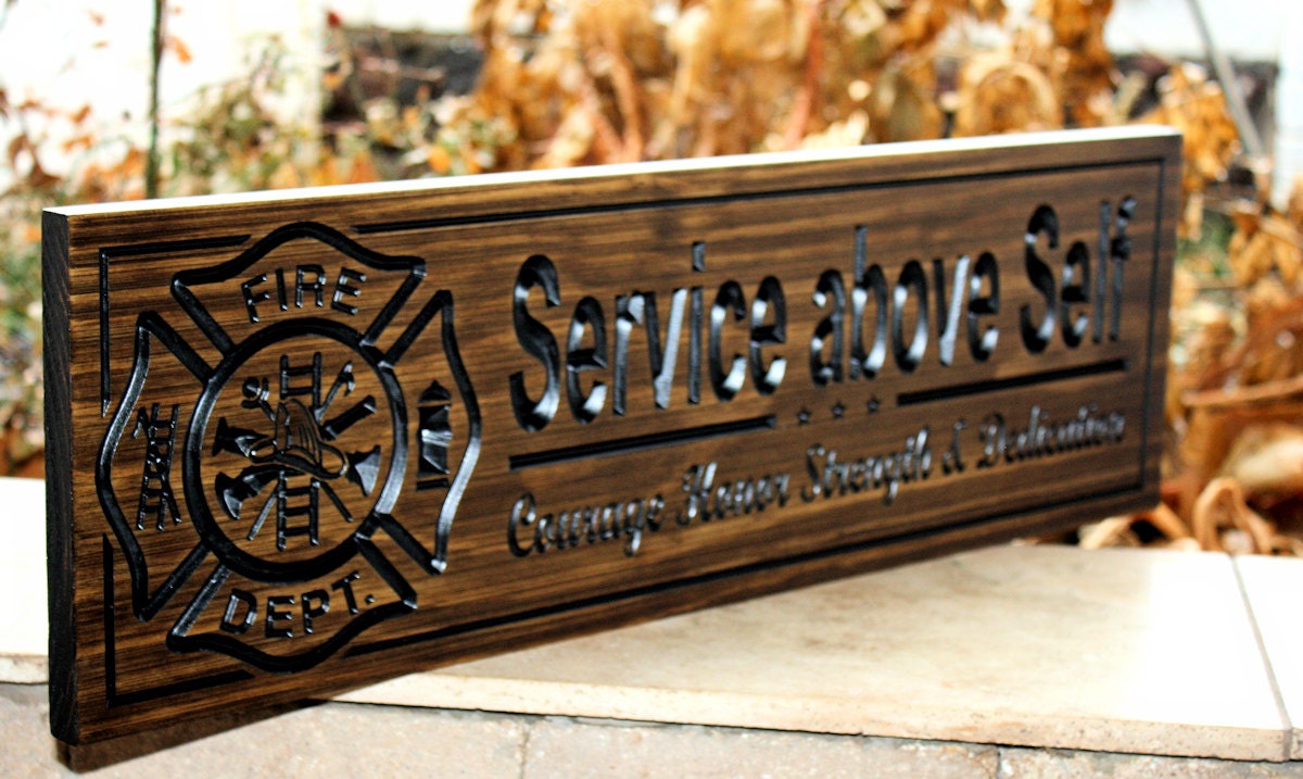 Firefighter Sign-Fire Station sign-Fire Department Sign-Custom | Etsy