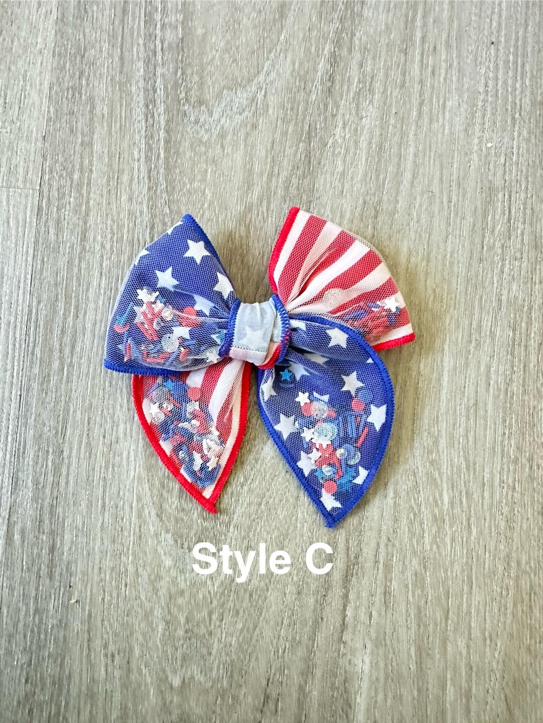Red, White, and Blue Shaker Bows - Etsy