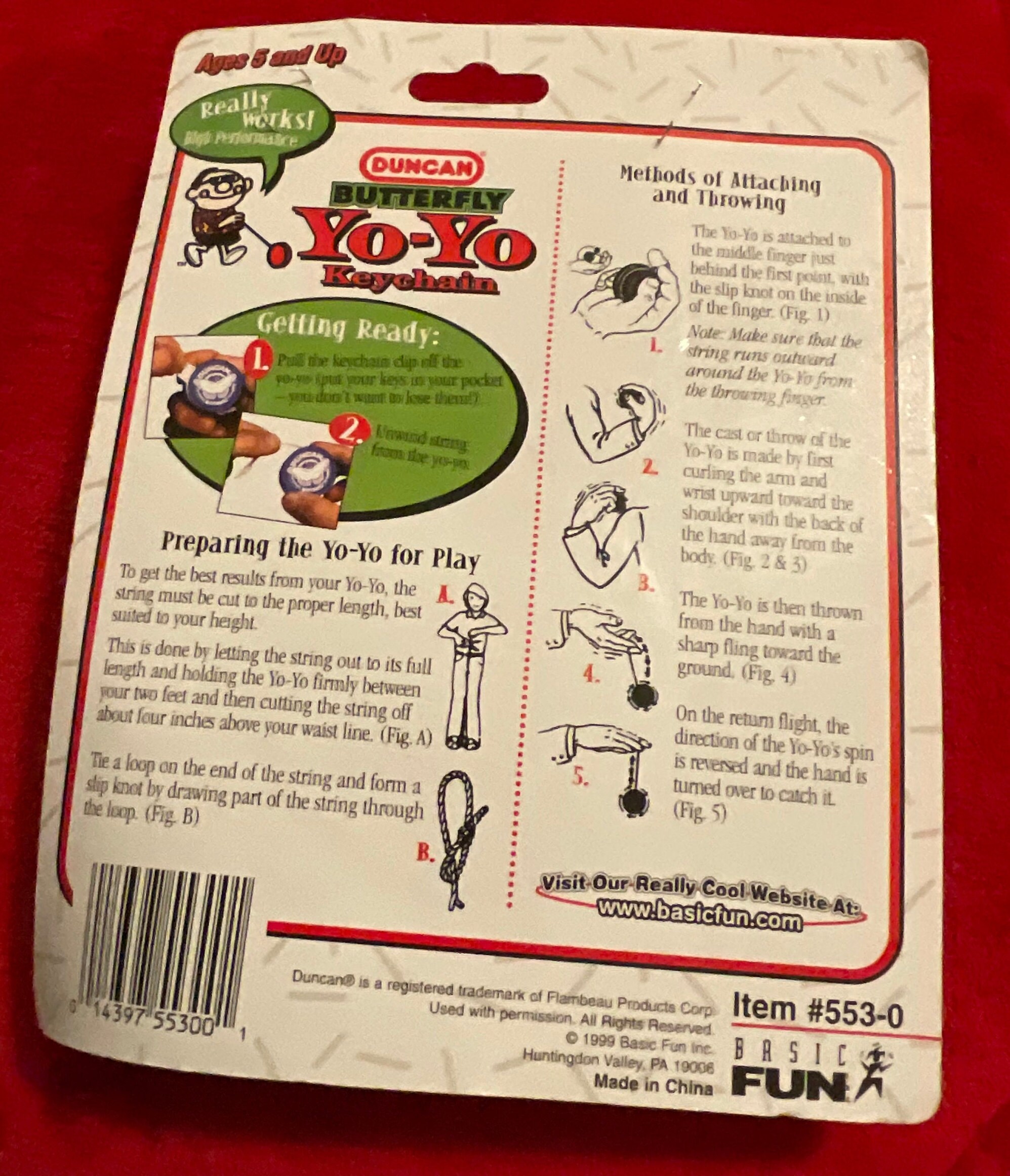 A Vintage Basic Fun 1999 New Duncan Yoyo Keychain Key Ring Key Fob - Etsy