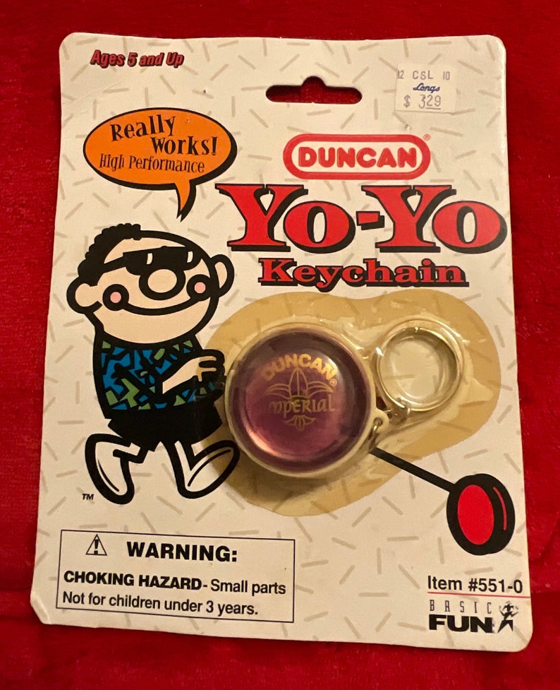 A Vintage Basic Fun 1998 New Duncan Yoyo Keychain Key Ring Key Fob - Etsy