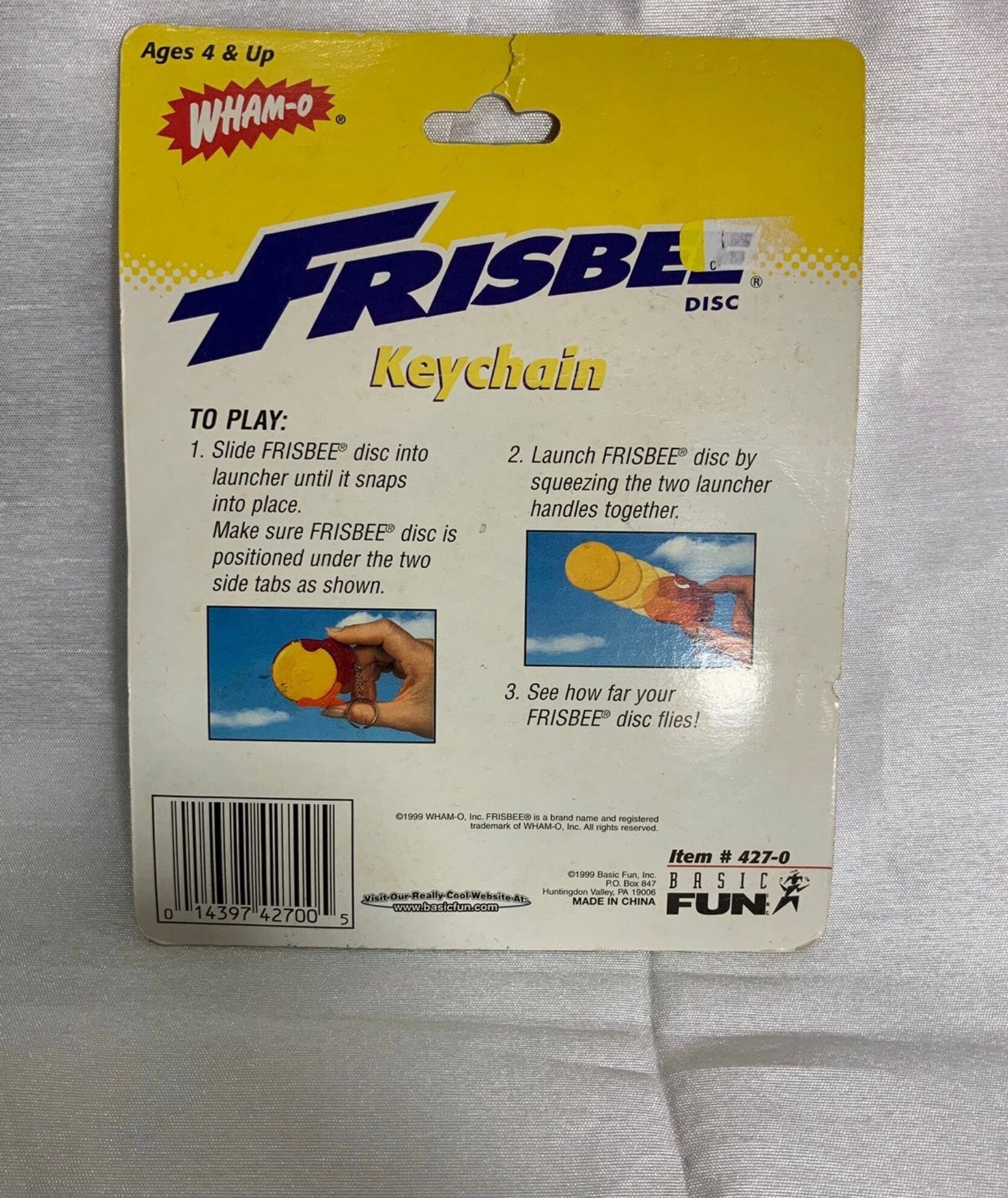 This is a Vintage 1999 Basic Fun Wham-o Frisbee Keychain - Etsy