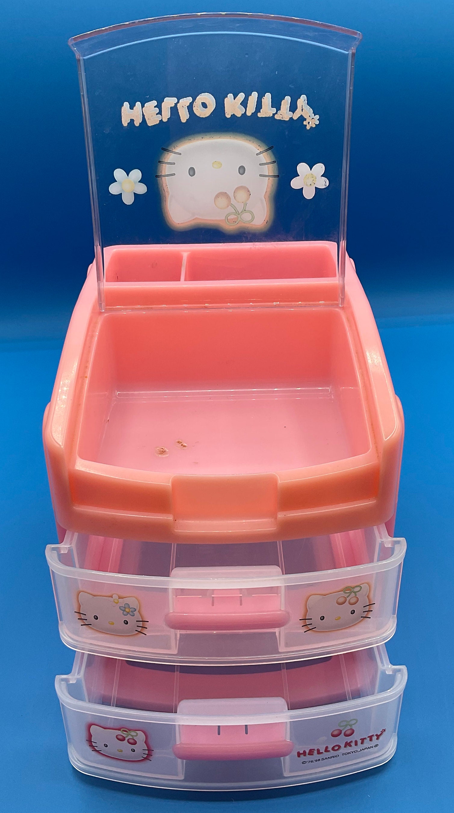 Hello Kitty Plastic Pop Out Chest Drawer Box Sanrio Rare Vintage 1998 ...