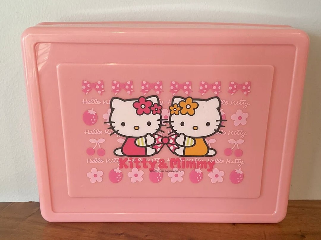 Sanrio Hello Kitty and Mimi Plastic School Pencil Box Case - Etsy