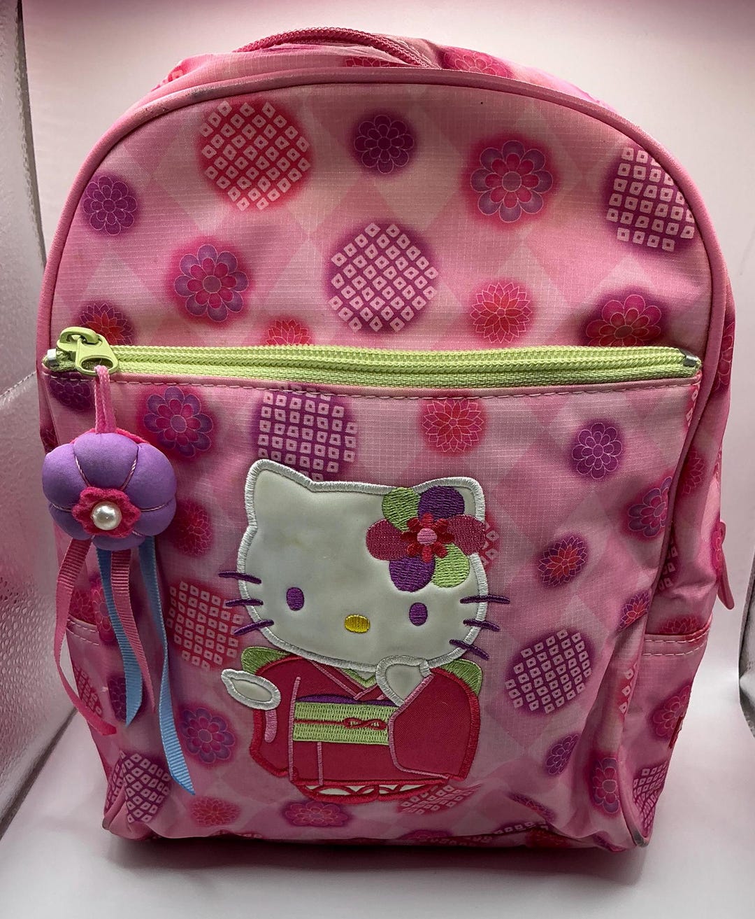 A Rare HTF Vintage Sanrio Hello Kitty Kimora Style Mini Pink Backpack ...