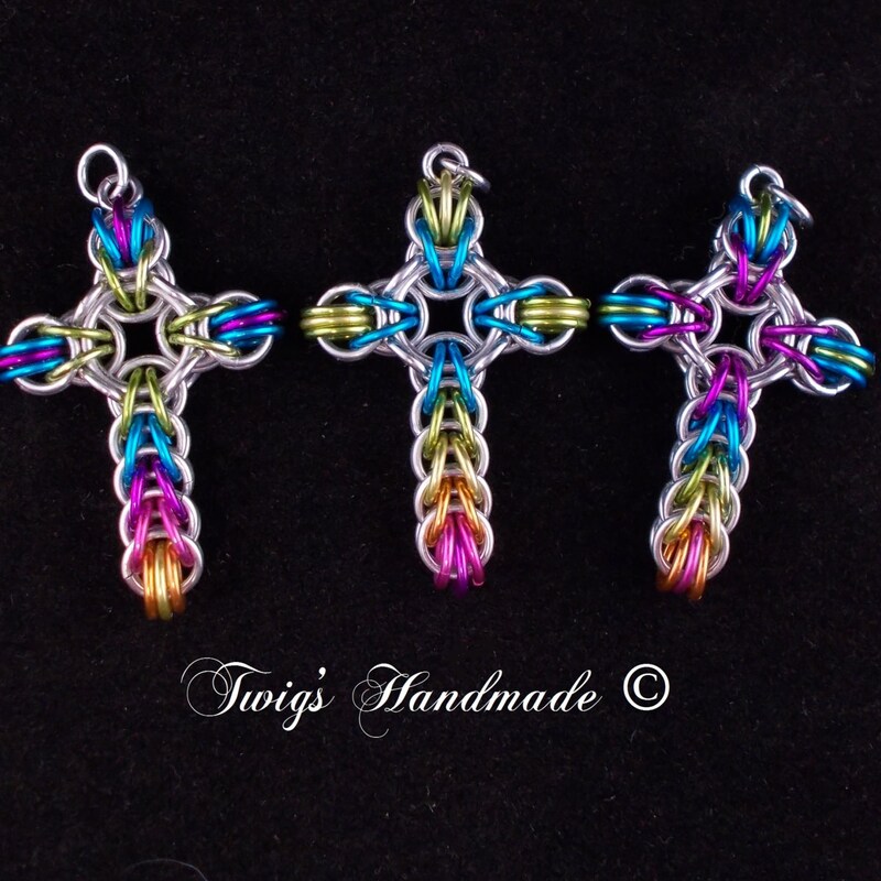 Chainmail Cross - Etsy
